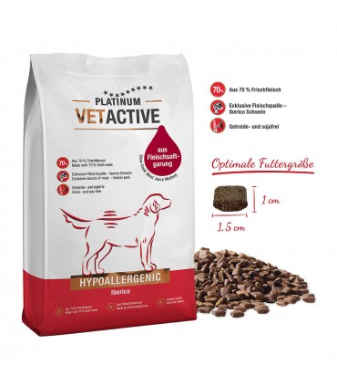 Platinum VETACTIVE cane hypoallergenic maiale iberico 1,5 kg